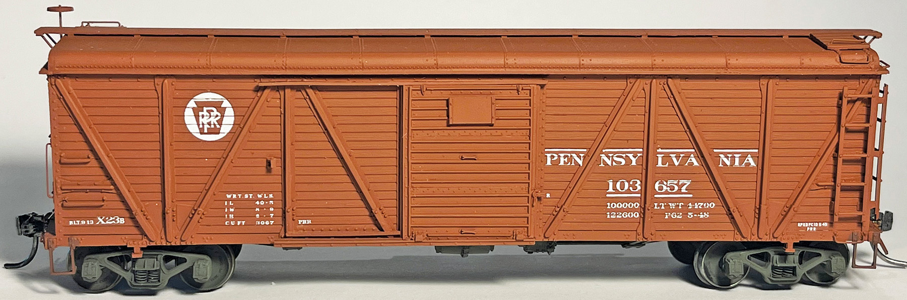 Produce Announcement: HO Pennsylvania Railroad X23 boxcar from Funaro & Camerlengo – Model Train ...
